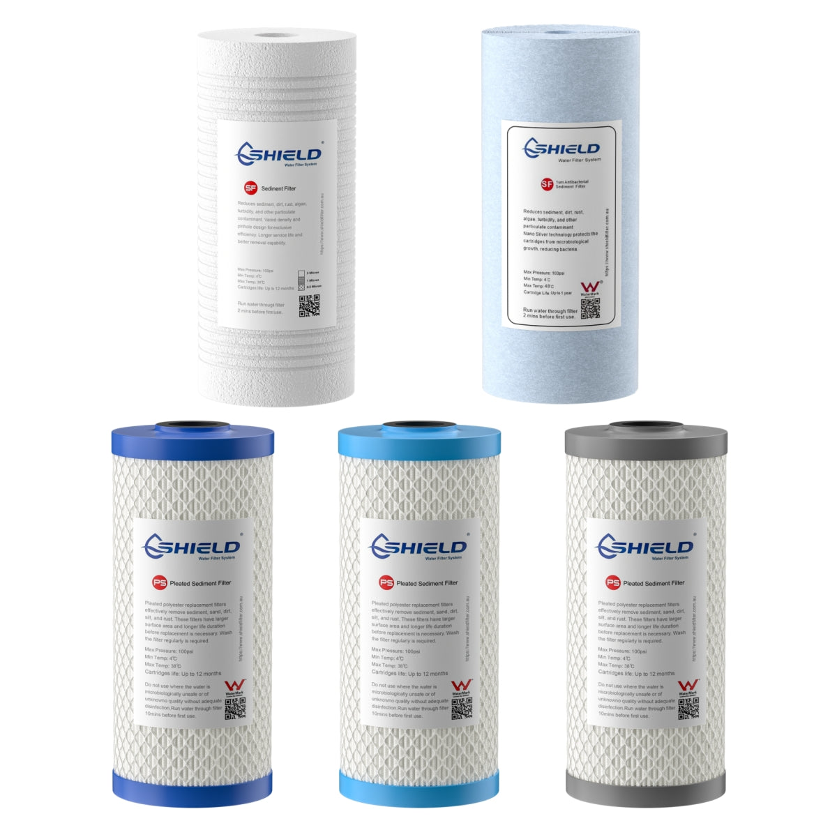 10” x 4.5” Sediment | Shield Water Filter