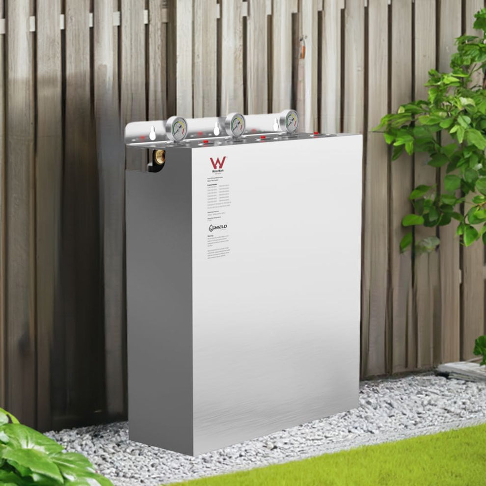 20” x 4.5” Whole House Triple Water Filter System | Free-Standing | St