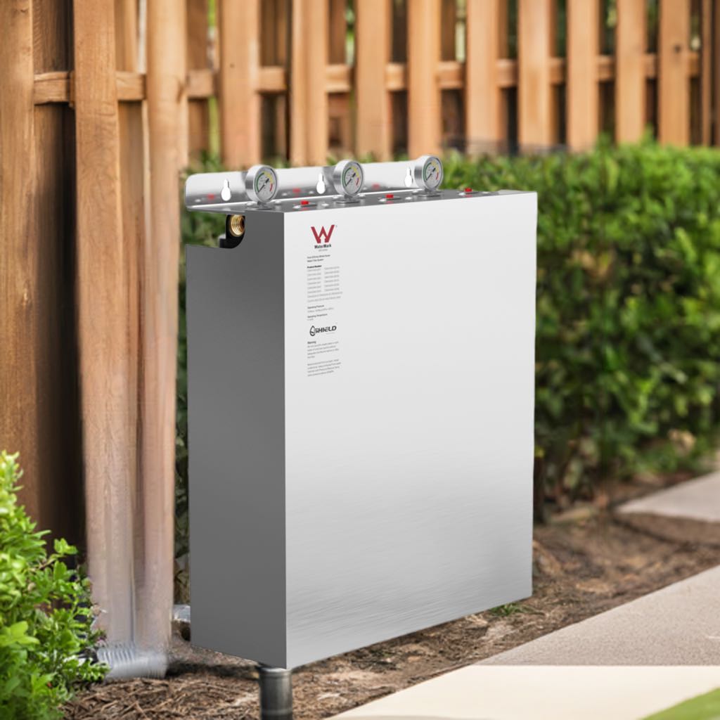 20” x 4.5” Whole House Triple Water Filter System | Stainless Steel ...